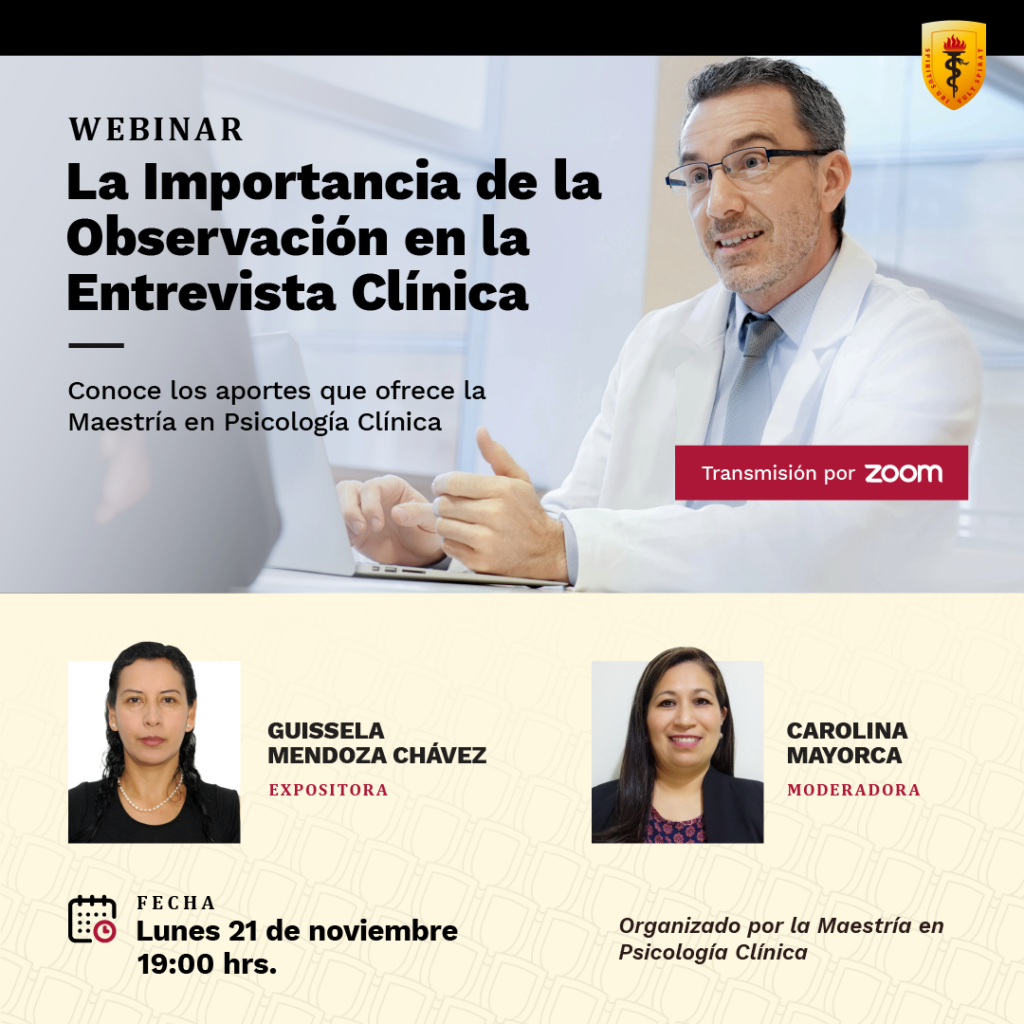Webinar – La Importancia de la Observación en la Entrevista Clínica